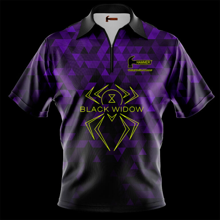 Hammer Black Widow Purple Bowling Polo - Hammer Bowling Gear